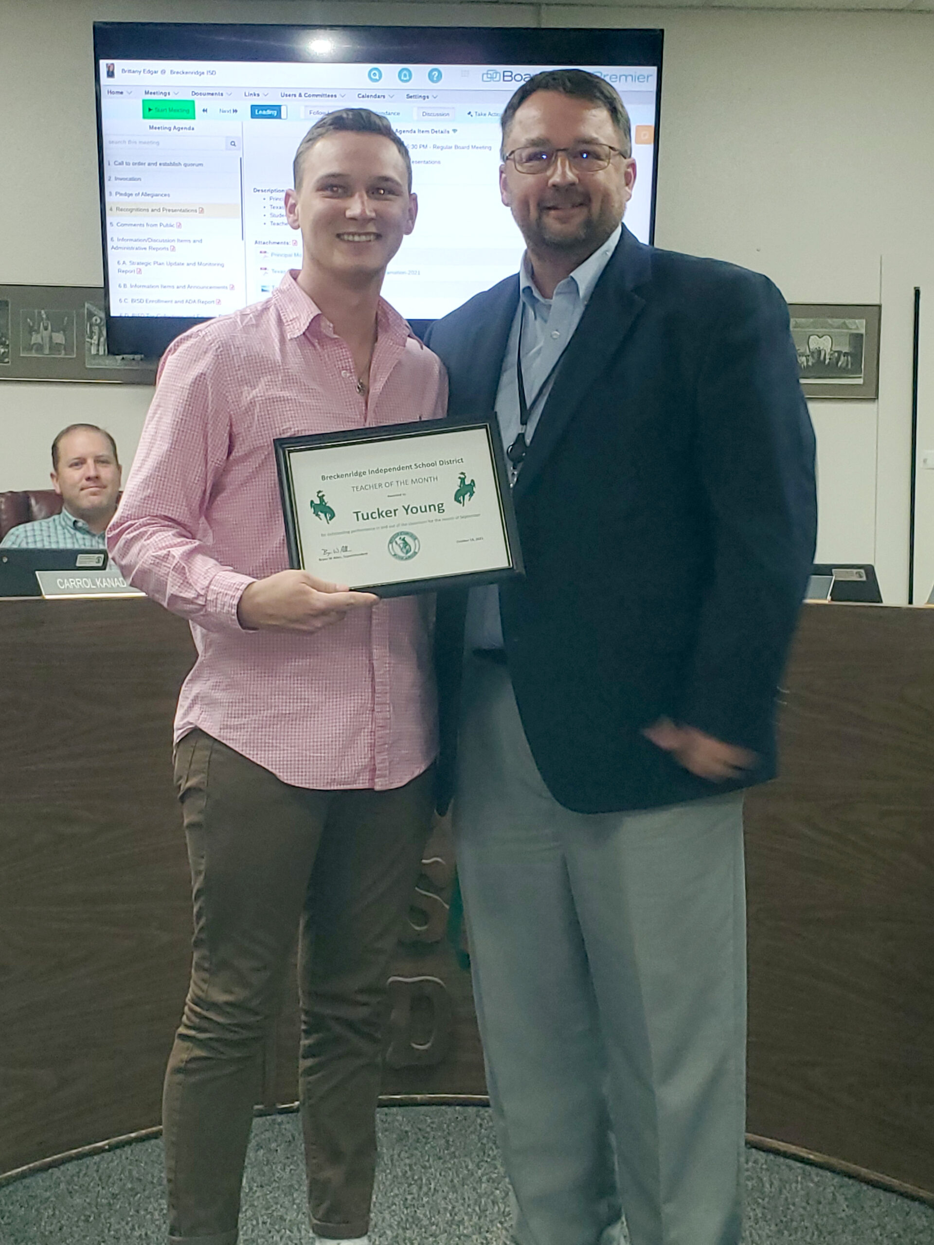 BISD honors students, teacher of the month - Breckenridge Texan