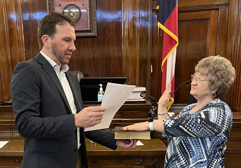 Stephens County officials sworn in for new year - Breckenridge Texan