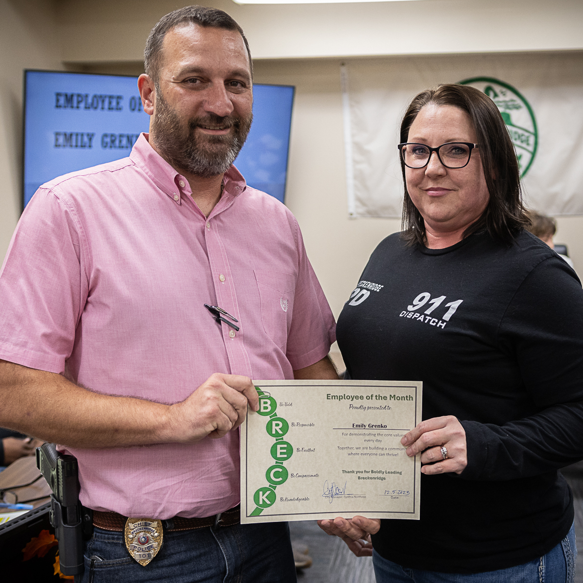 City presents service pins; Commissioners approve zoning changes, other ...