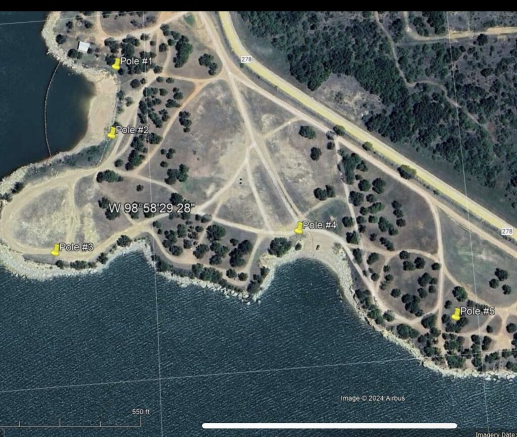 Matthew Wunsch installs safety posts at Hubbard Creek Lake as Eagle ...