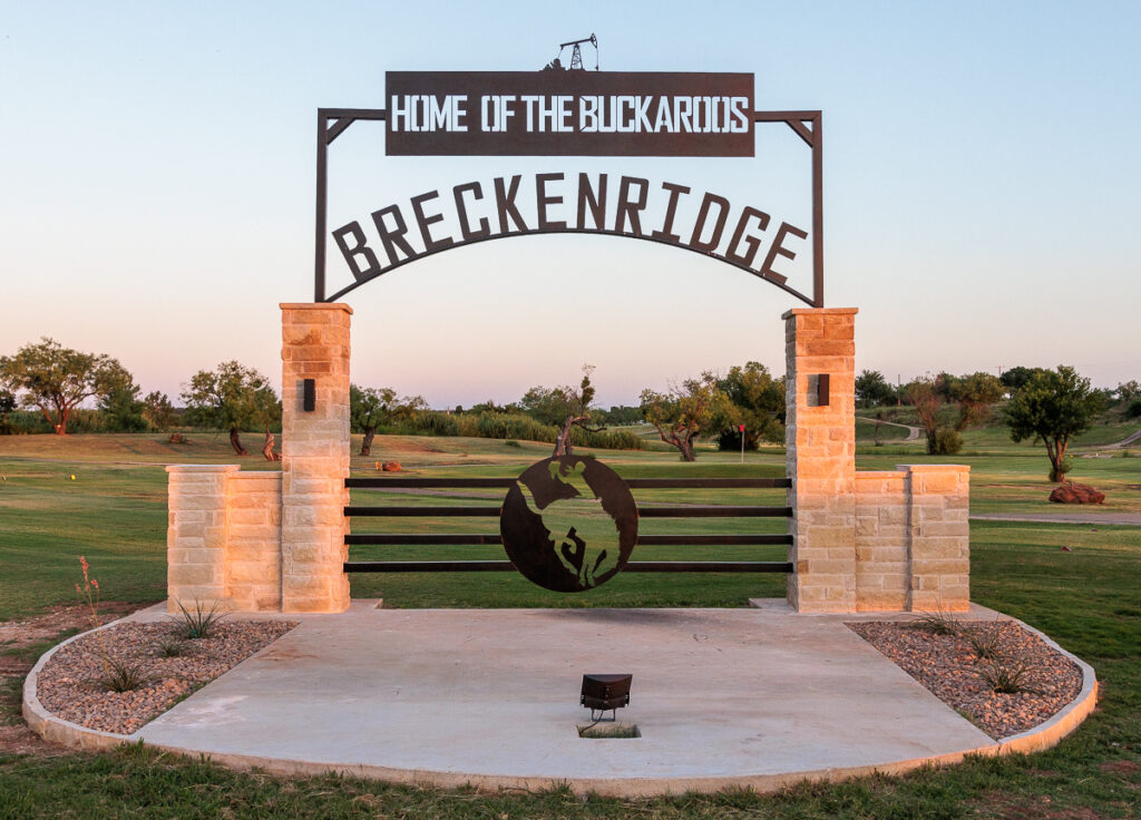 New entry sign welcomes everyone to Breckenridge - Breckenridge Texan
