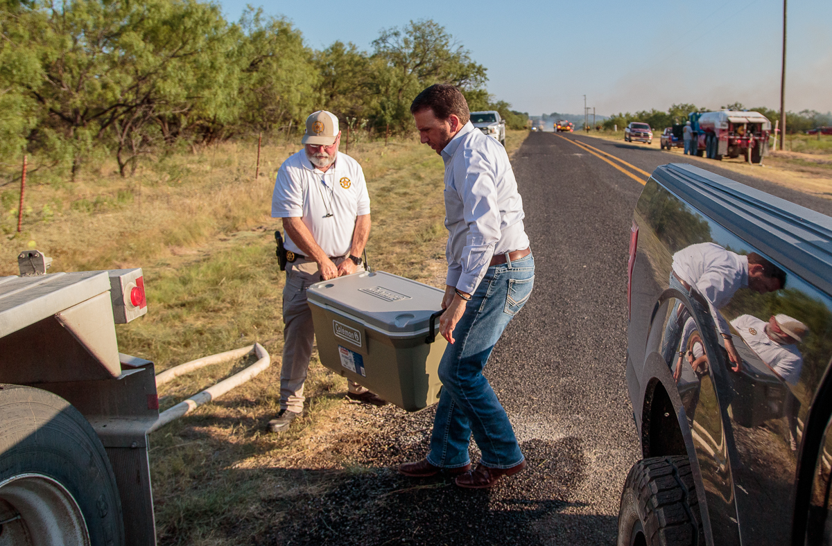 Local officials look back on time working with Stephens County Constable Wayne McMullen, who ...