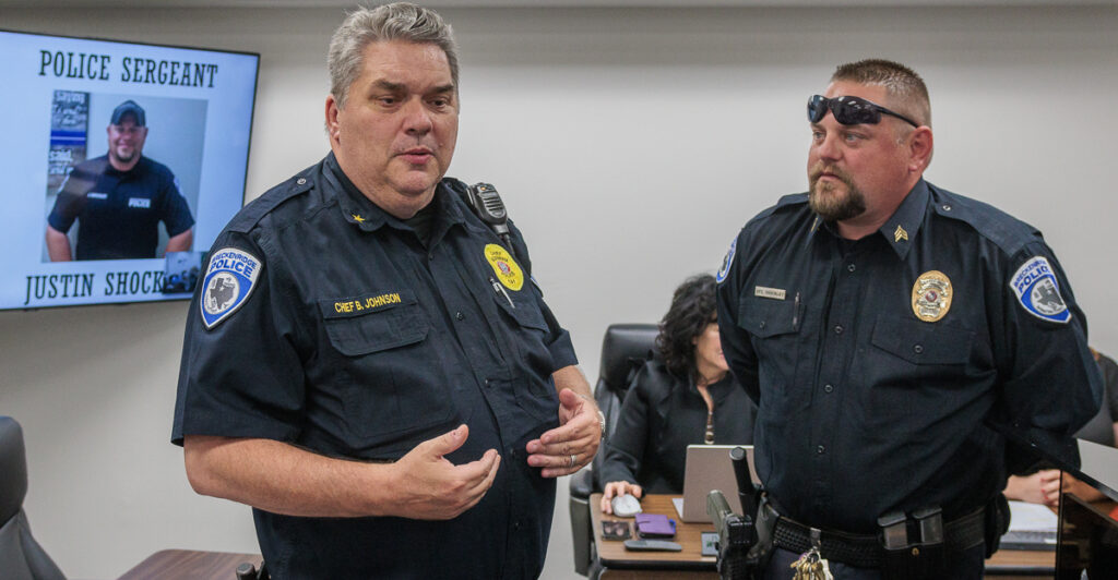 Justin Shockley promoted to sergeant with Breckenridge Police ...