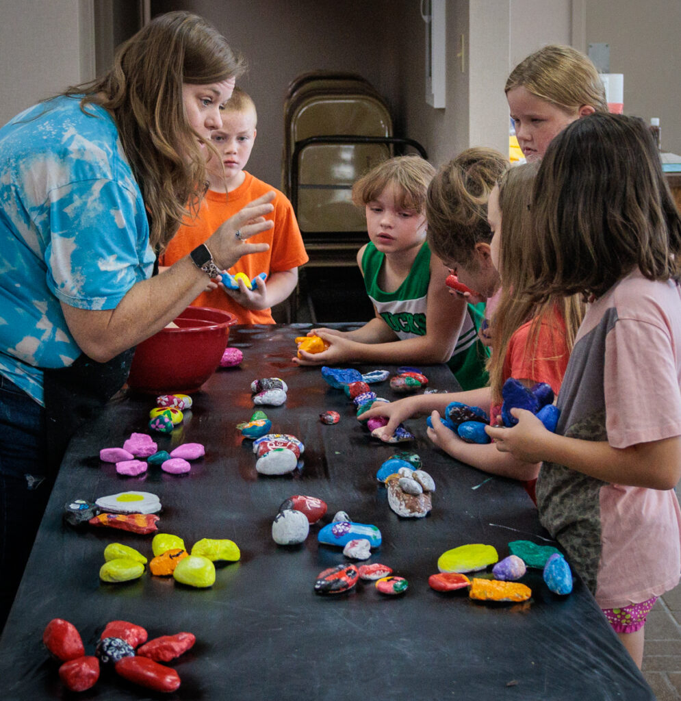 Children’s art workshop spruces up painted rock garden at Breckenridge ...